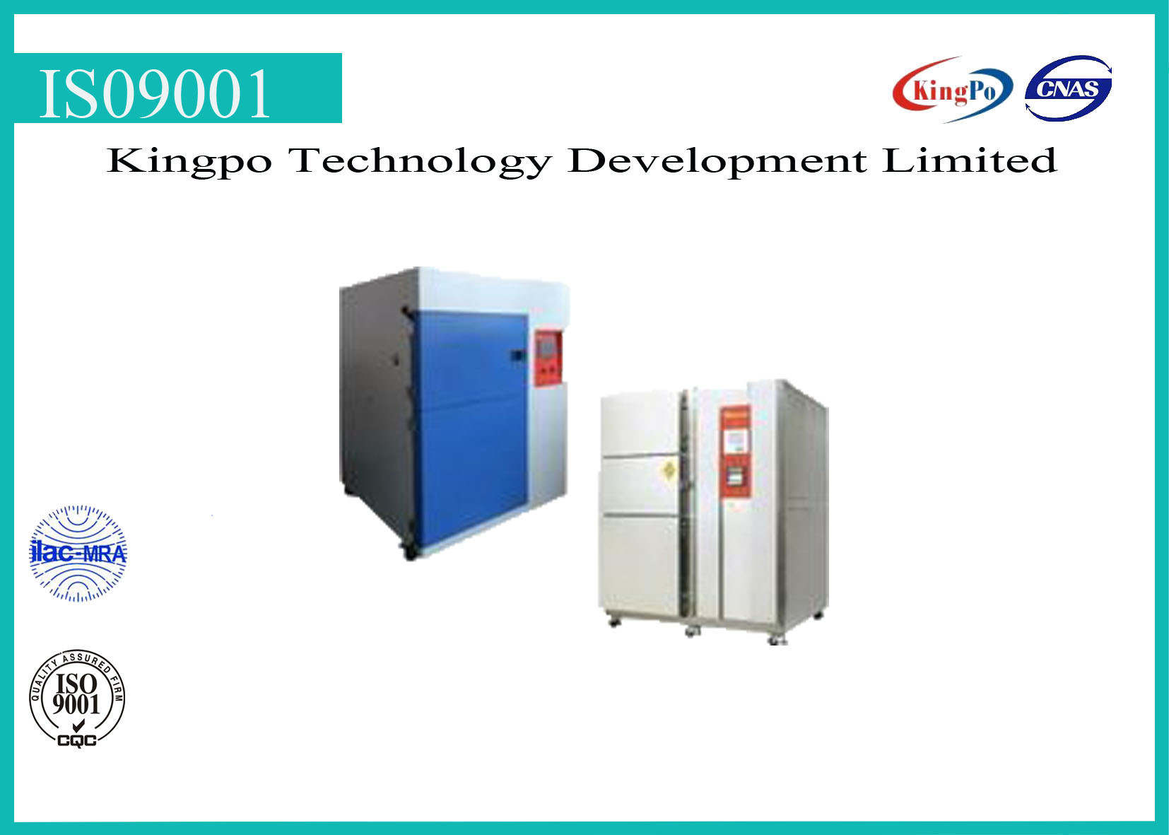 Appareil de contrôle de choc thermique de KingPo, types de machine d ...